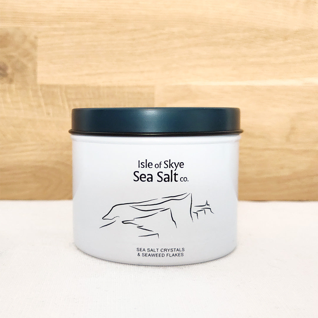 Isle of skye sea salt : Sea Salt Crystals & Seaweed Flakes 120g